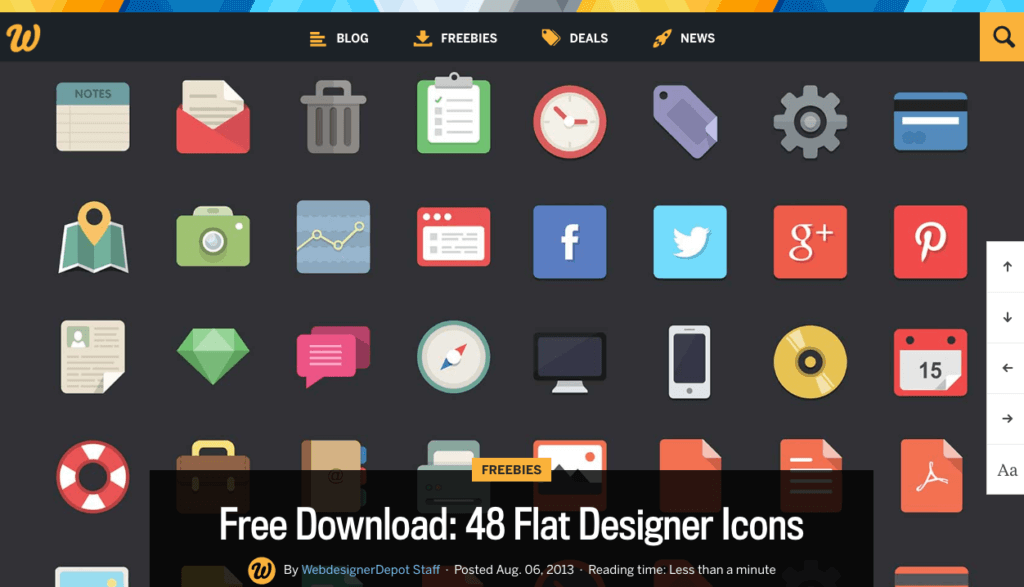 Liste des meilleures banques d'icônes gratuites icon & pictogramme