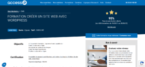 Trouvez votre formation idéale pour créer des sites web