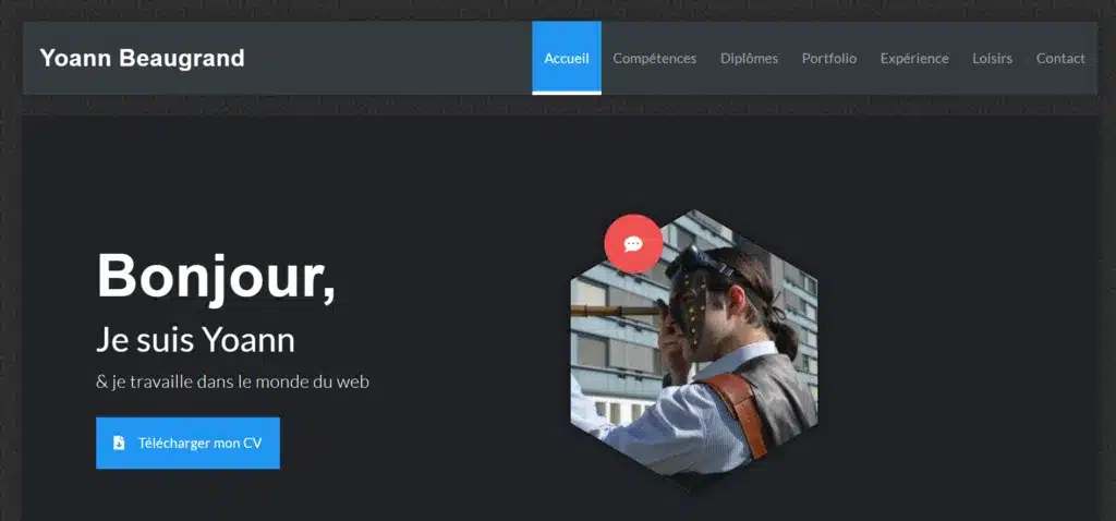 Créez un site de CV pour se démarquer facilement