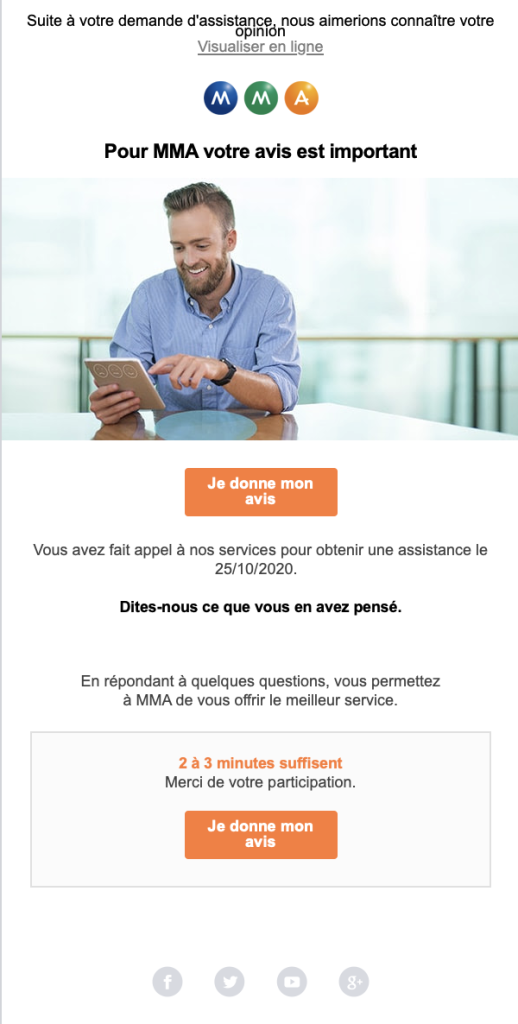 20 exemples d’emails d’invitation à un questionnaire de satisfaction ...