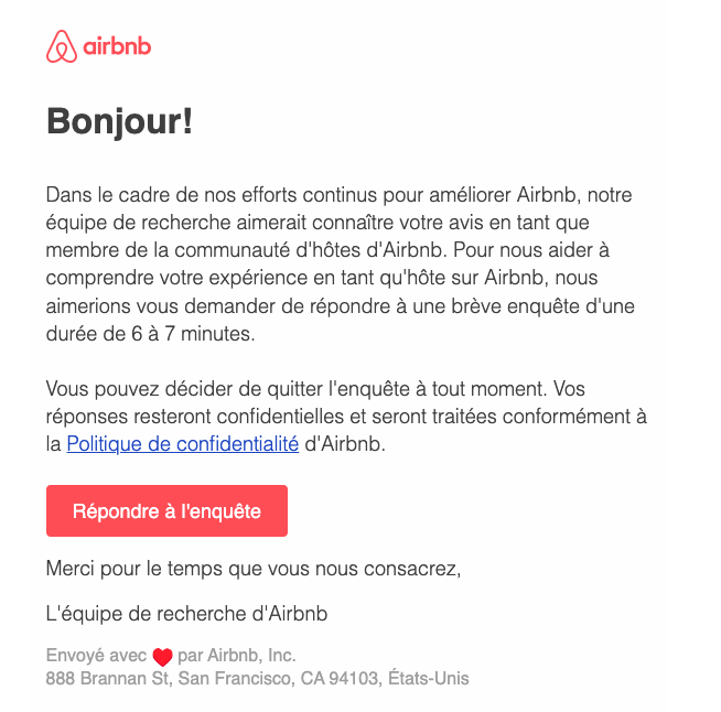 20 exemples d’emails d’invitation à un questionnaire de satisfaction