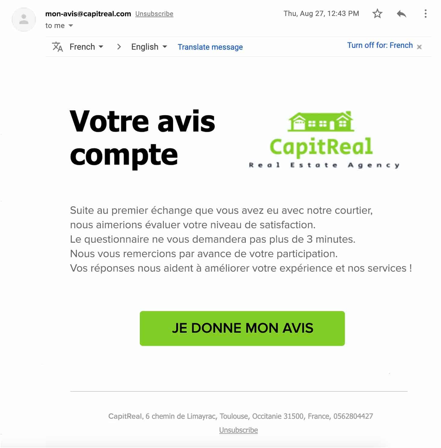 20 exemples d’emails d’invitation à un questionnaire de satisfaction